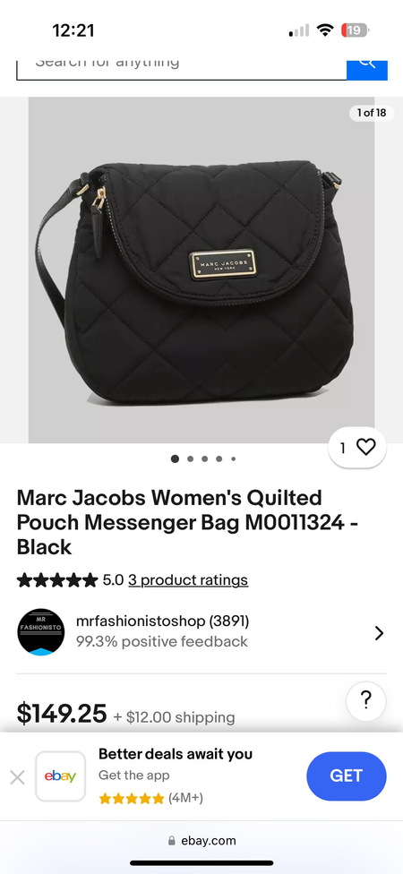 Сумочка мессенжер Marc Jacobs из Америки
