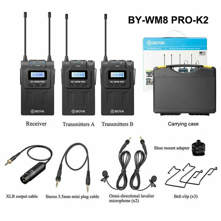 Беспроводная микрофонная система BOYA WM8 PRO k2