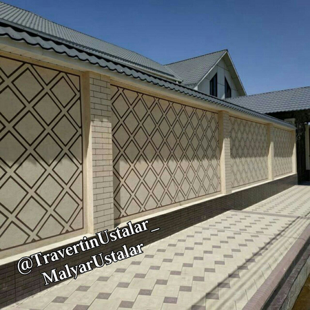 Usta fasad ishlari. Travertin