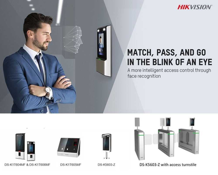 терминал распознавания лиц Hikvision DS-K1T604MF