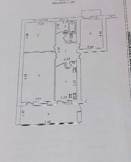 Продается 3/3/4 квартира Карасу-2