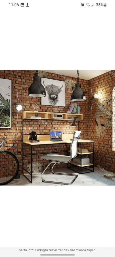 Loft  stelaj va stollar