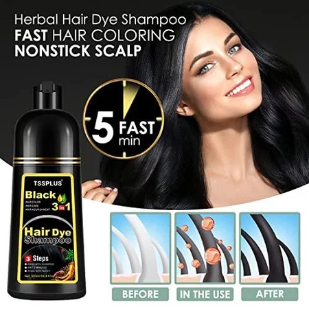 Black hair shampoo - oqargan sochlarni qoraytiradi