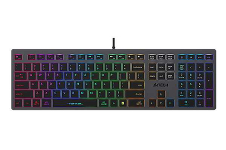 Клавиатура проводная A4Tech FX60 USB Grey Neon backlit