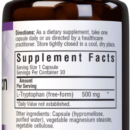 Bluebonnet L-Tryptophan 500mg