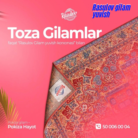Rasulov gilam yuvish