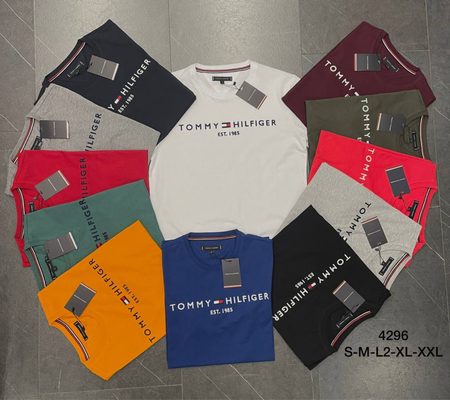 Мужская футболка 100% хлопок  TOMMY HILFIGER