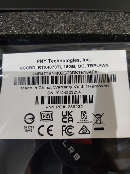 Pny Rtx 4070Ti Super Verto OC 16Gb 256Bit GDDR6X