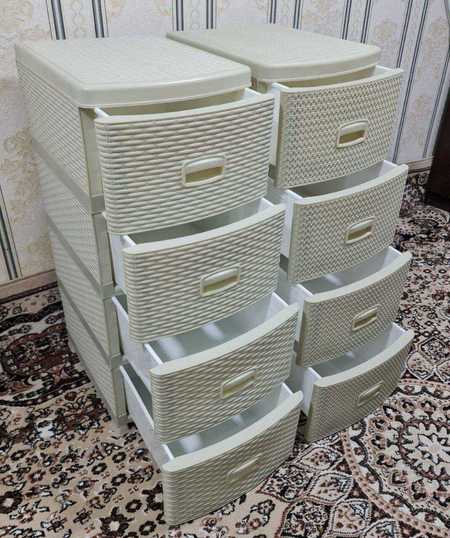 Комод пластиковый с ящиками для вещей НОВЫЙ. Komod