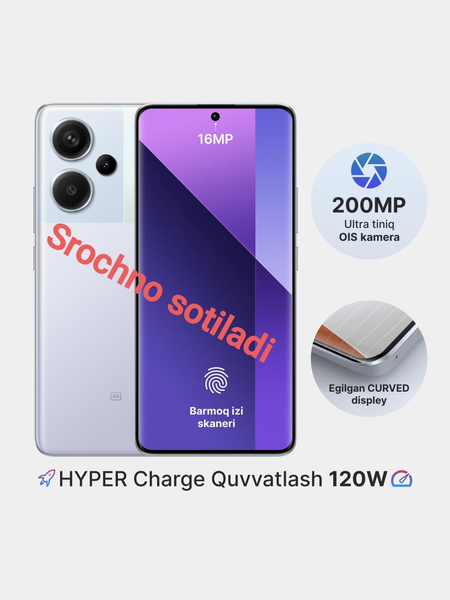 Redmi Note 13 Pro+5G, Oq rangli 12/512 GB