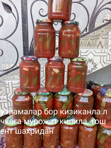 Tuzlamalar va konservalar bor