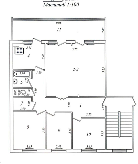 Продается 4х комн квартира 110 м2 Жангох Ганга Абай Ц14 - Ц15, (7144)