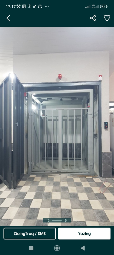 Doʻkon va abektlar uchun yuk liftlari