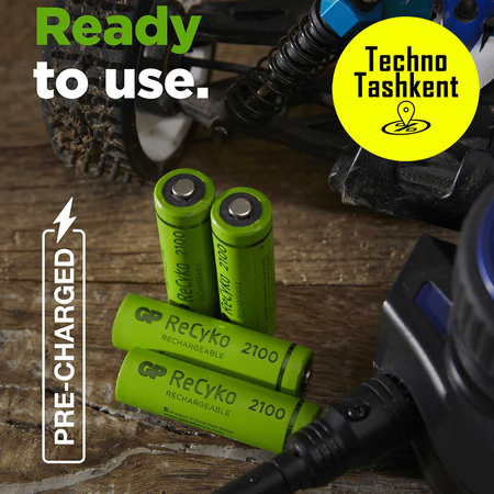 GP Rechargeable AA 2700mAh  (Заряжающий) (Orginal) (Dostavka Bor)