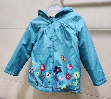 Куртка дождевик с капюшоном Baby G для девочки
