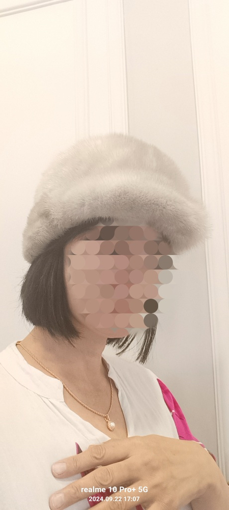 Шапка норковая. Натуральный мех