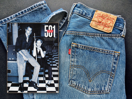 VINTAGE 2005 Made in D.R. LEVI'S® 501®XX Straight Cut Jeans — W31½ L34