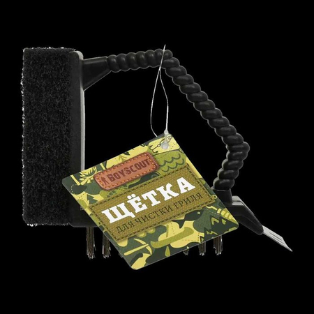 Щетка для чистки гриля (скребок, щетка, губка) BoyScout (Россия)