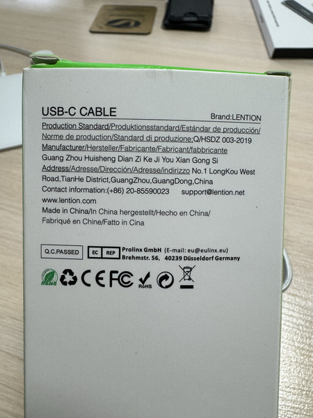 Lention Display Port cable