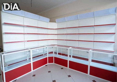 Прилавок торговый из профиля и стекла, Акция, витрина, для магазина