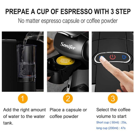 Хит продаж! Кофемашина 3в1 Nespresso, Dolge Gusto, Coffe powder!
