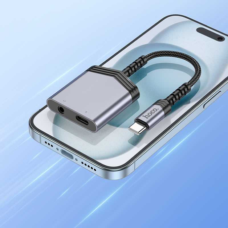 Бесплатная Доставка. Adapter Hoco LS39 Type-C to Type-C + 3.5mm