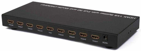 HDMI splitter 1x4 , 1х8 2К 4К формата