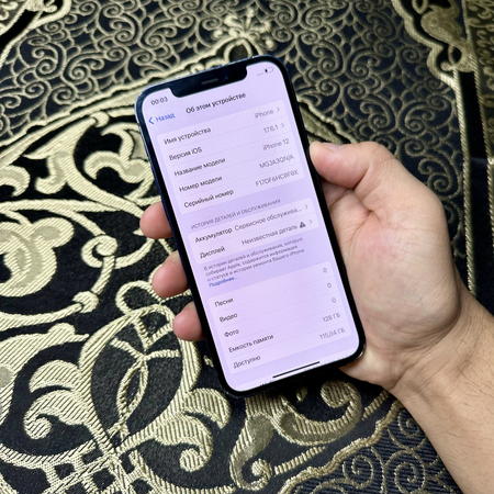iphone 12black 128gb sim 77%Radnoy ishlashi alo