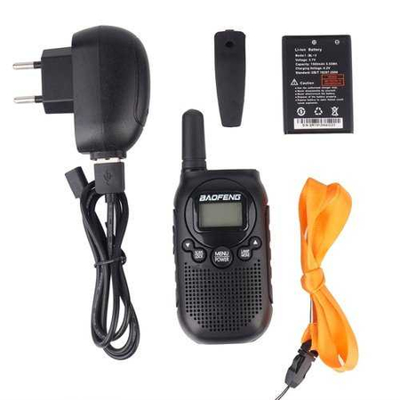 Рация Baofeng BF-T6 черный (2 шт в комплекте) НОВЫЙ без коробки