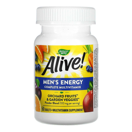 Мультивитамины для мужчин, Nature's Way, Alive! 50 таблеток