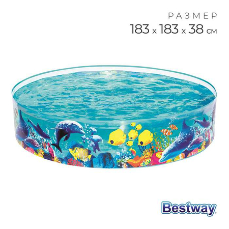 Бассейн «Одиссея», 183 х 38 см  жёсткий борт, 55030 Bestway