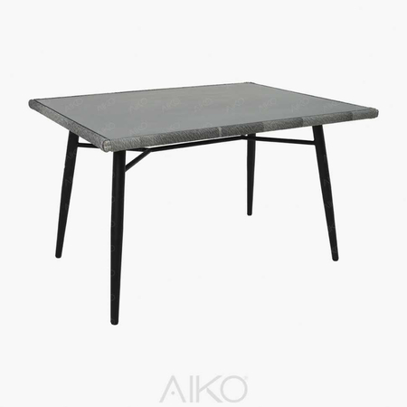 AIKO Corvus Стол со стеклянной плетенной столешницей