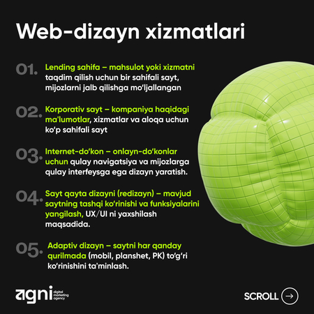 Создание Web-сайтов с нуля, Услуга Marketing, SMM