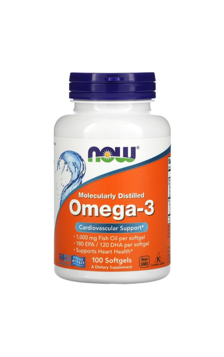 Omega 3 (рибый жир) от Now 100 капсул