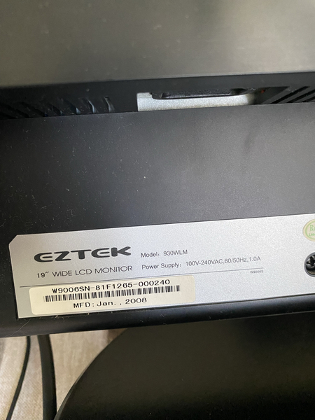 Монитор EZTEK (США) LCD 19’’