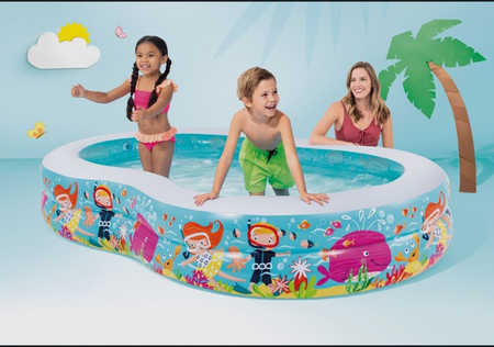 INTEX детский надувной бассейн 262×160 basseyn bolalar baseyni