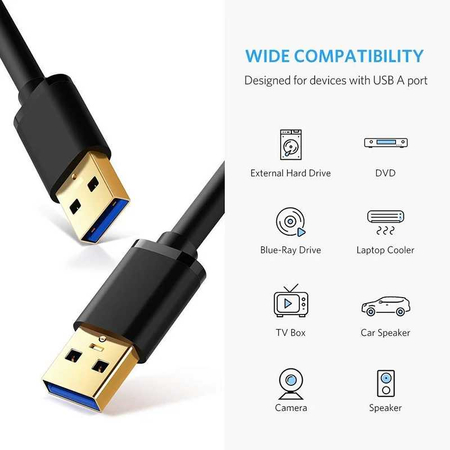 Кабель для передачи данных с USB 3.0 -на USB 3.0 + доставка 24/7
