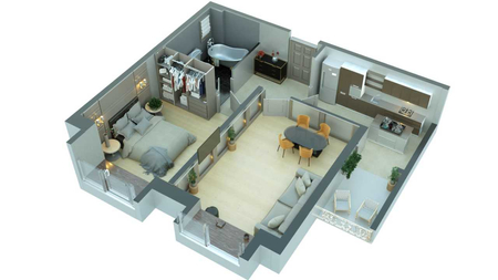 Продается 2х комн Квартира 46 м2 Hightown City улица Чинабад (7144)