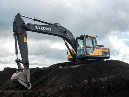Экскаватор Услуг Volvo 220 Аренда Гусеничный Волва 210 Котлован Копать