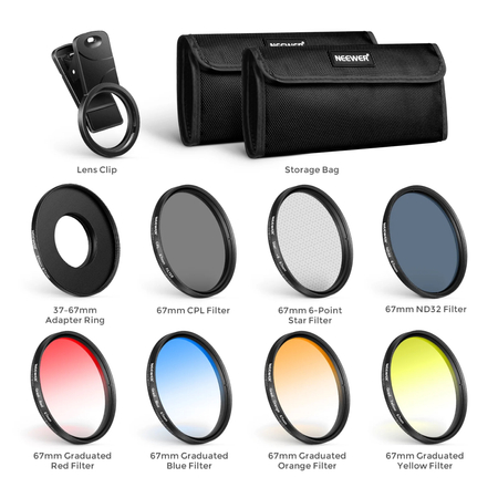 Neewer 7in1 filter | Telefon uchun filter | Cpl ND filter | объектив