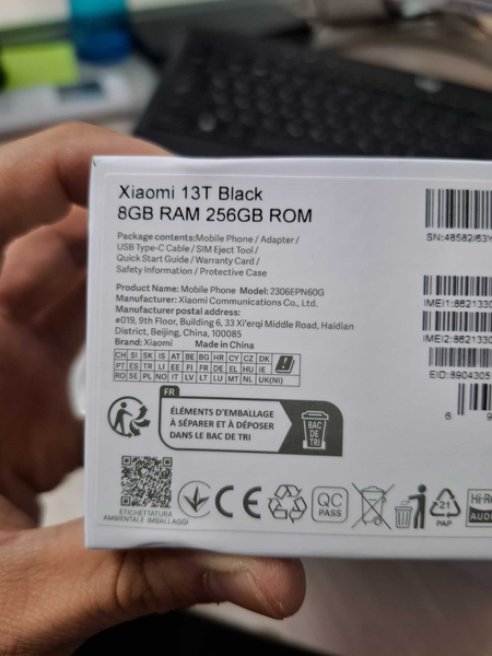 Xiomi 13T Black 8/256