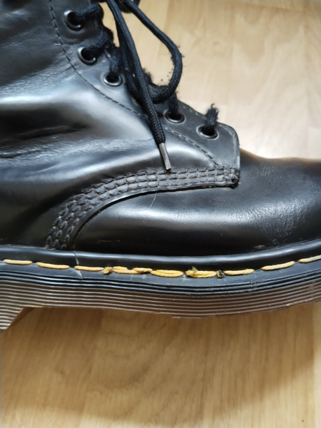 Dr Martens винтажные черные кожаные ботинки Англия унисекс размер 37
