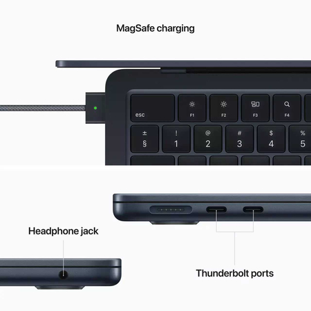 MacBook Air M2 13,6-inch 8/256GB Midnight (MLY33)