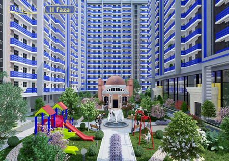 ЖК OCEAN Xon Saroy, Юнусабад, 1-комнатная 35,4+4,7м2 Срочно