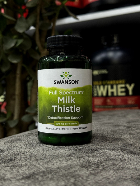Swanson Full Spectrum Milk Thistle 100 capsules 50 servings, витамин.
