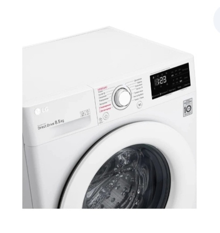 Узкая стиральная машинка LG F2V3GS3W  с технологией AI DD, 8.5 kg.