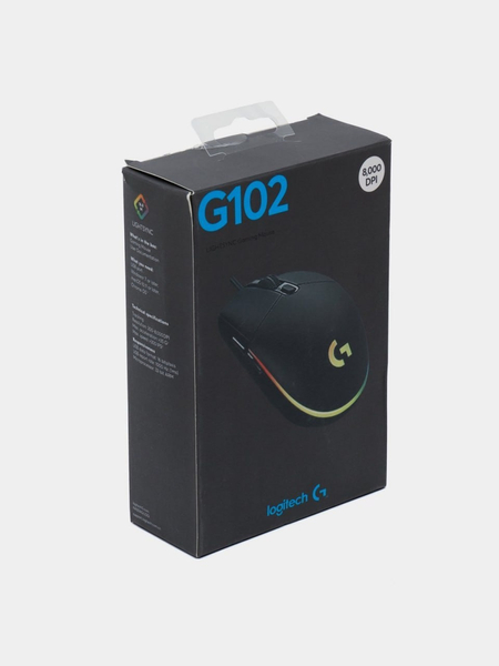 Проводная игровая мышь Logitech G102,LighSync RGB подсветкой