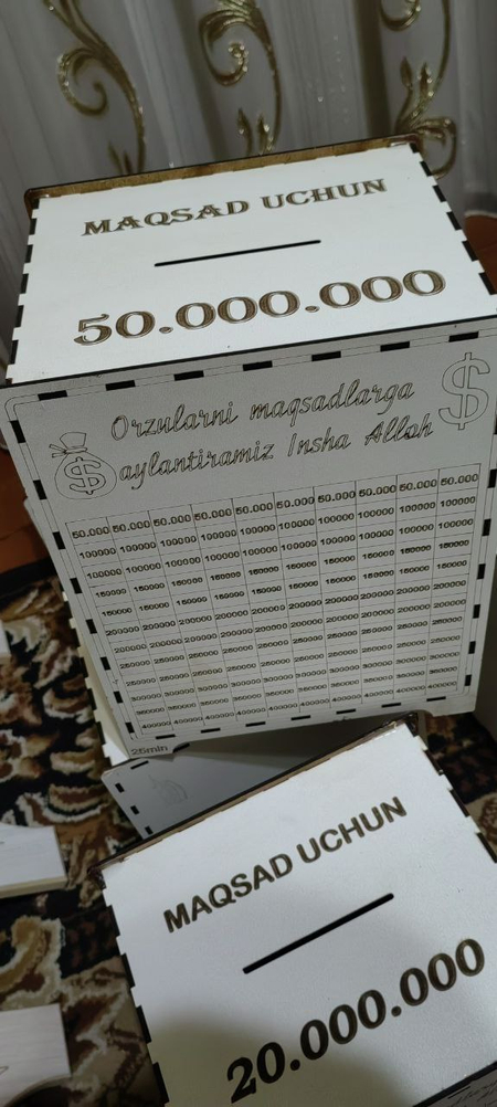 KAPILKA. Pul yigʻiladigan quti