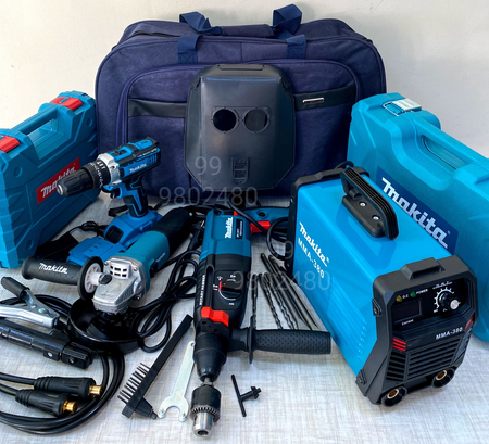 MAKITA сварочный аппарат + болгарка + перфоратор + шуруповерт + сумка