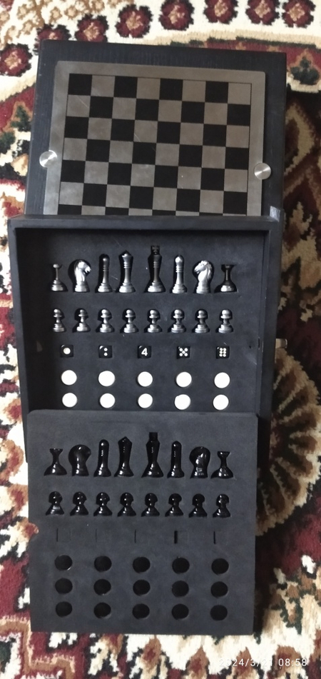 Шахмат, шашка, нарда. 3/1.